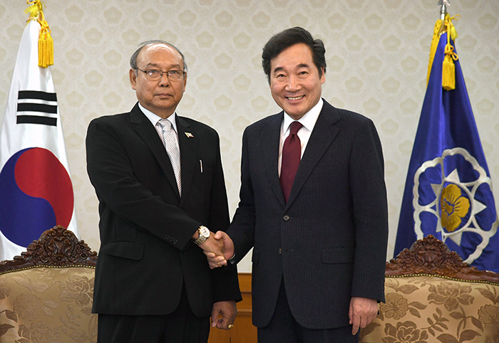 PM meets Myanmar parliamentary speaker : Korea.net : The official ...